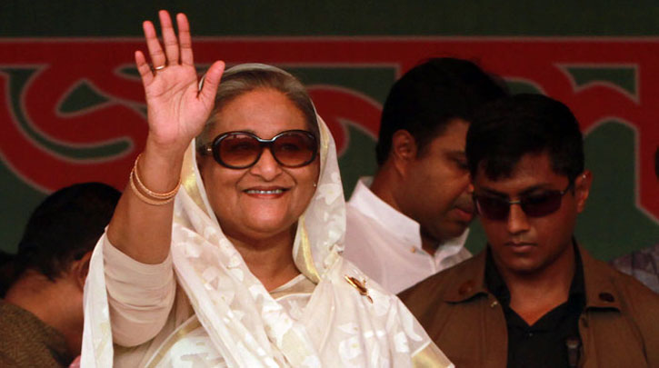 PM reaches at Ashulia public meeting venue