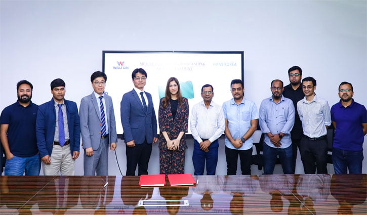 Walton starts TV export in S. Korea under its brand logo